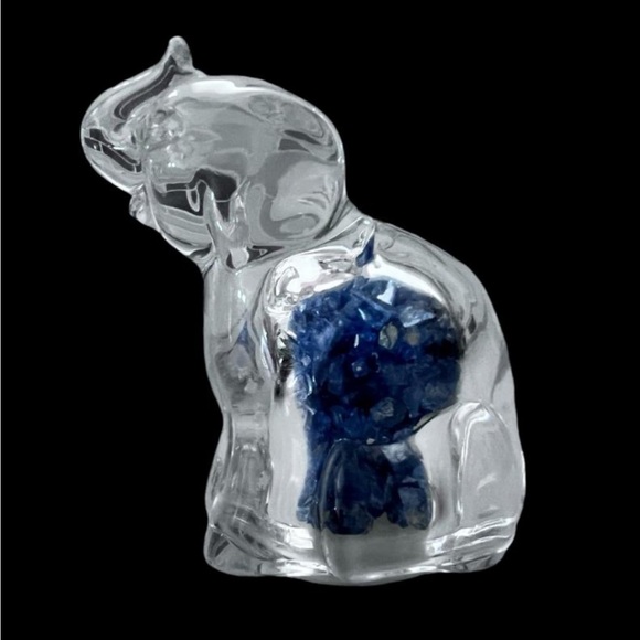 Dining | Vintage Crystal Glass Sitting Elephant Candy Holder Filled W ...